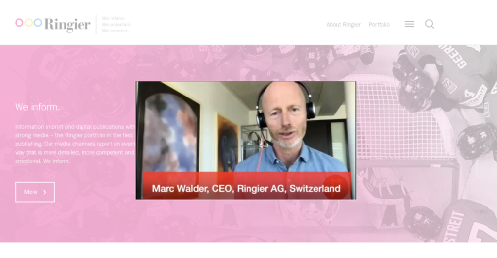 What is a media company nowadays? Marc Walder shares his insights - Ringier