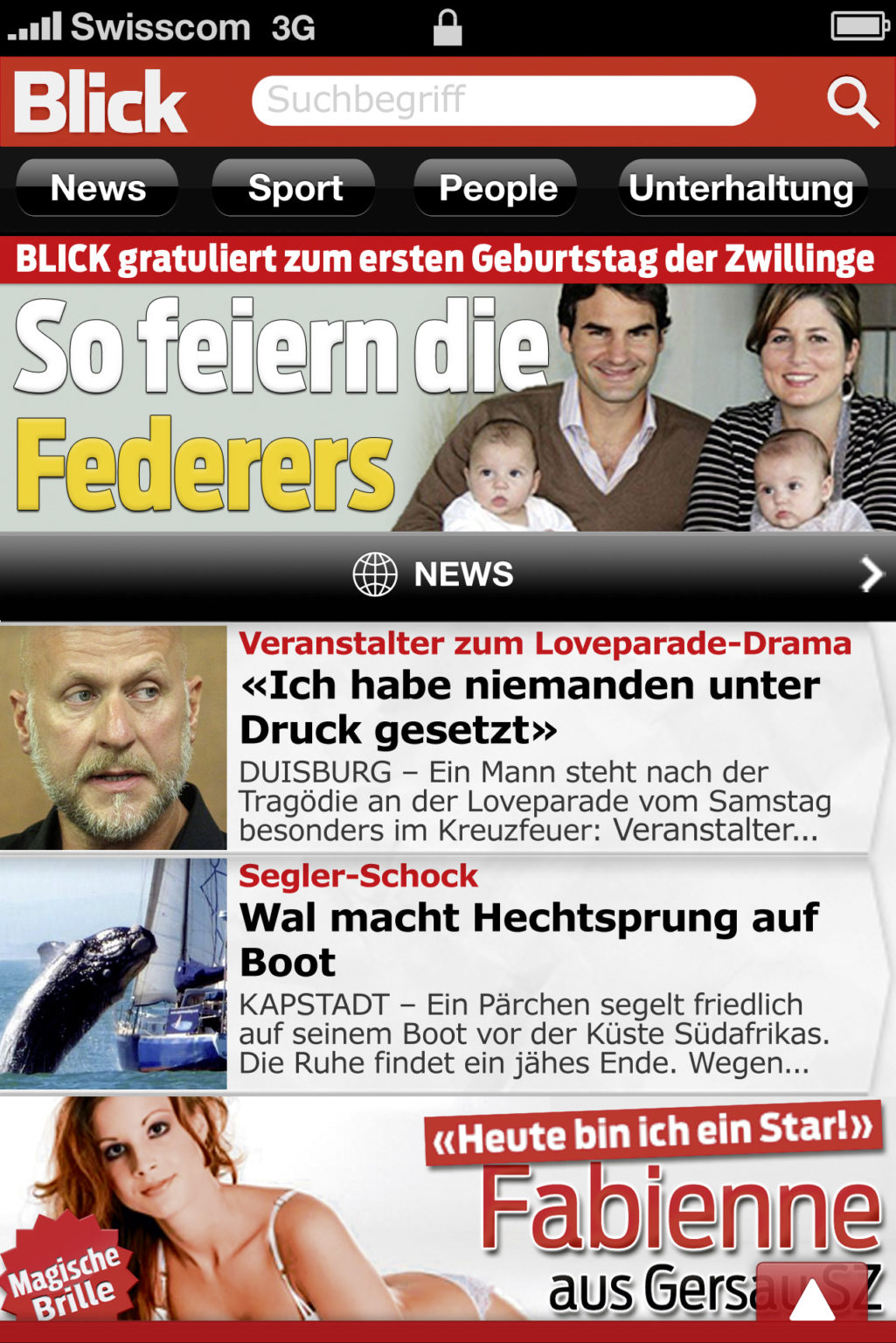 Die neue iPhone-Applikation des Blick ist da! - Ringier