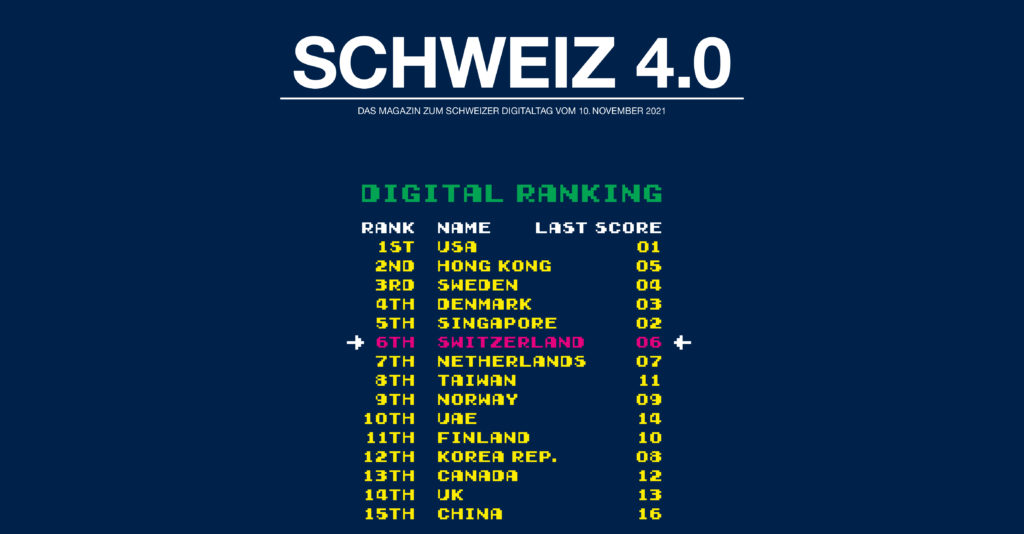 Schweiz 4.0 – Das Magazin zum Schweizer Digitaltag zum fünften Mal in ...
